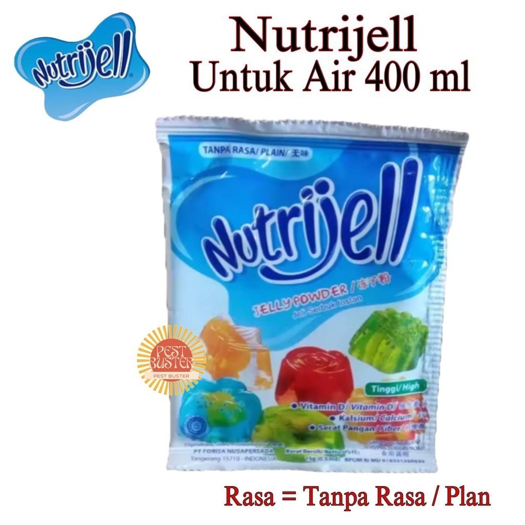 Jual Nutrijell plain 10gr Kemasan Ekonomis BPOM Halal Original | Shopee ...