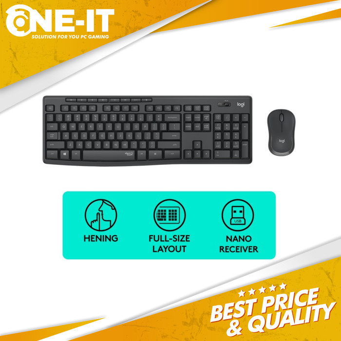 Jual Logitech MK-295 Silent Wireless Combo Keyboard Mouse MK295 ...