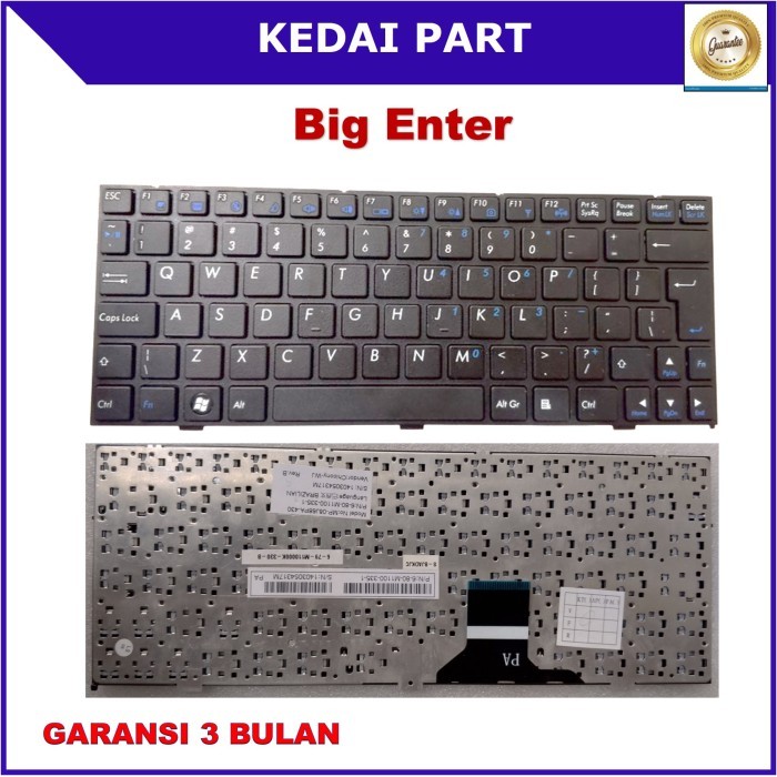 Jual Keyboard Axioo Pico PJM 512 522 615 812 912 CJM W217 - Big Enter ...