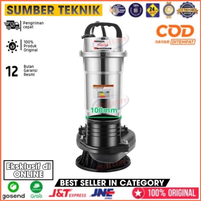 Jual Pompa Celup Air Kotor 2200W sewage pump 4inch Mesin Pompa Air ...