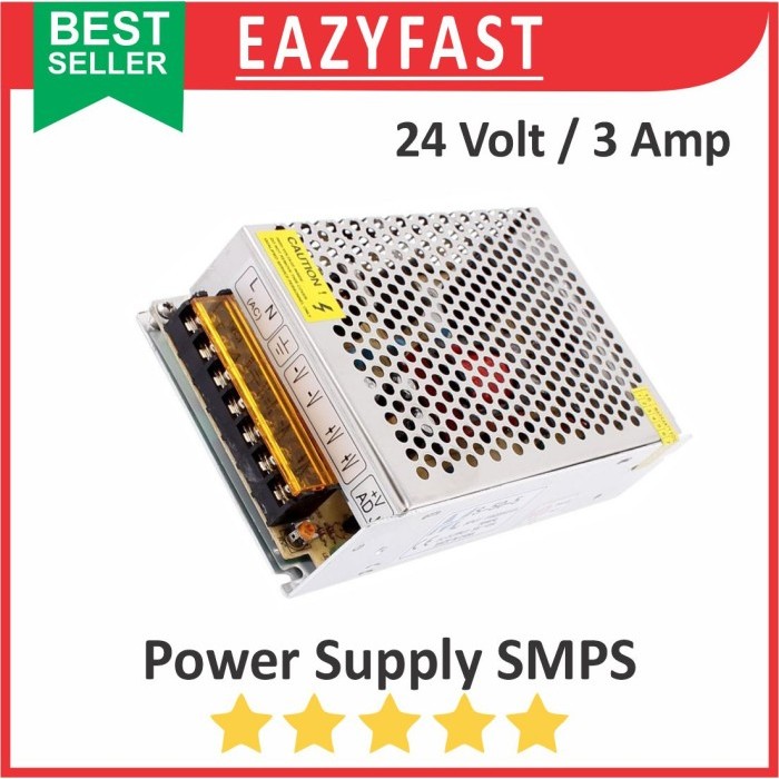 Jual PSU SMPS DC 24V 3A Power Supply Switching 24 V Volt 3 A Ampere ...