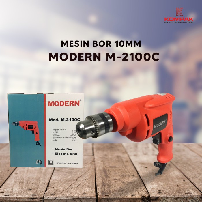 Jual Mesin Bor Listrik 10 MM Modern M2100C M 2100 / Mesin bor tangan ...