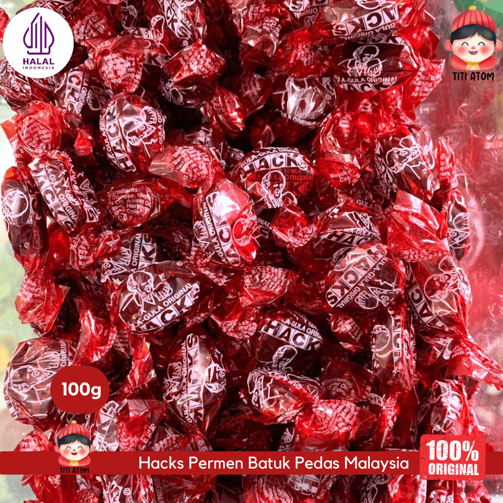 Jual Hacks Permen Batuk Pedas Malaysia 100g | Shopee Indonesia
