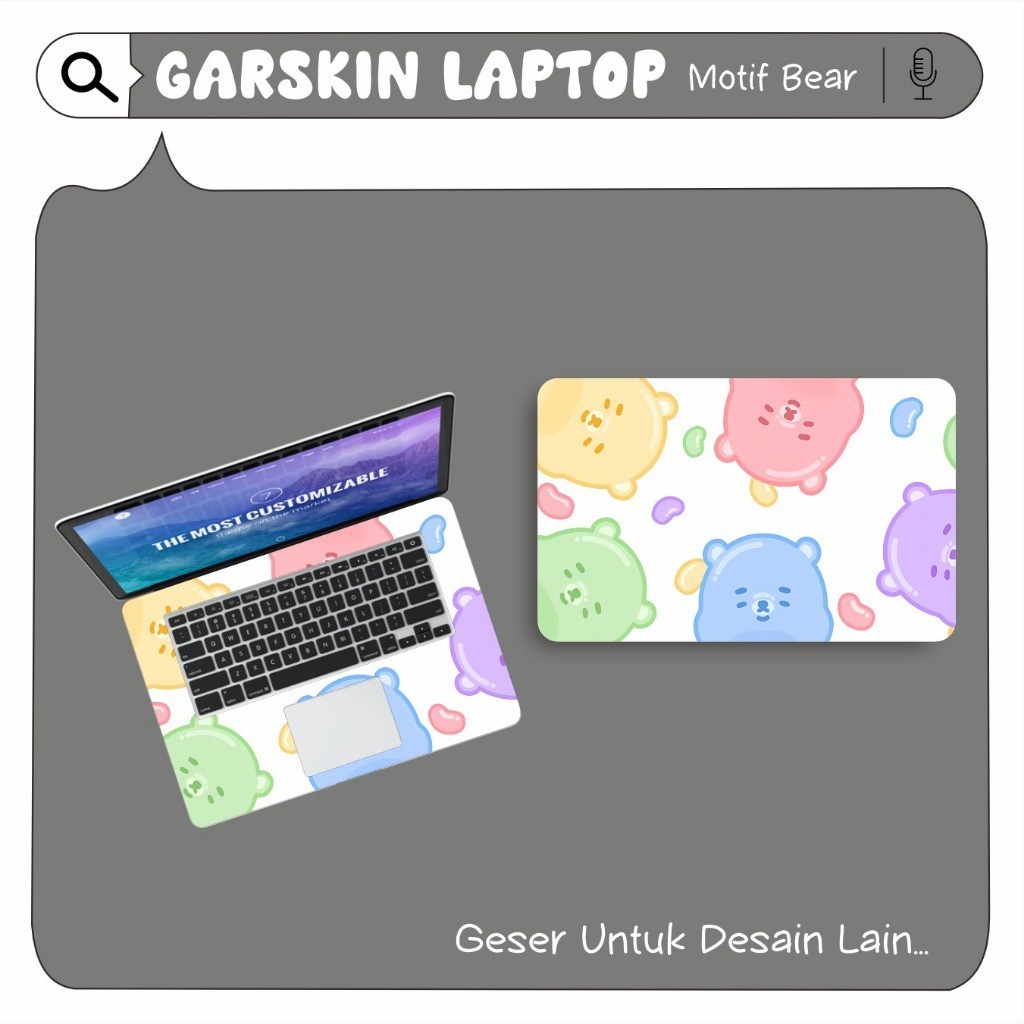 Jual Sticker Laptop Motif Cute Cover Protector Notebook Skin Garskin ...