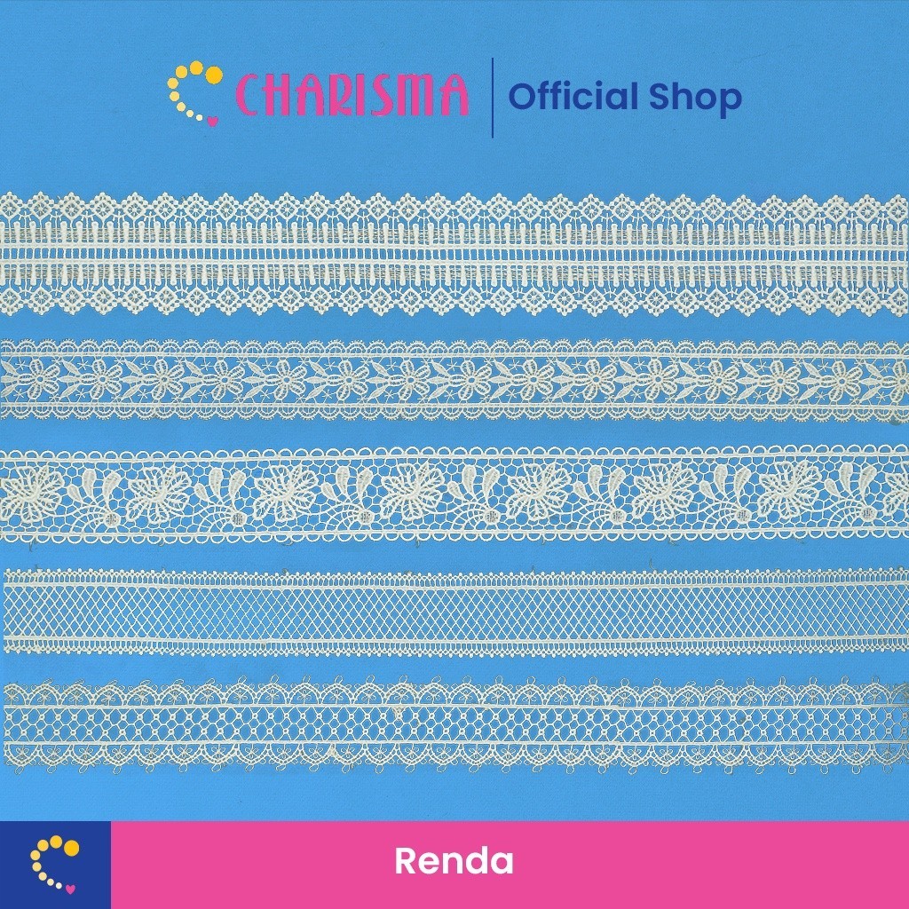 Jual Charisma Renda pinggir 1 Roll - Bahan renda brukat (Lace ...