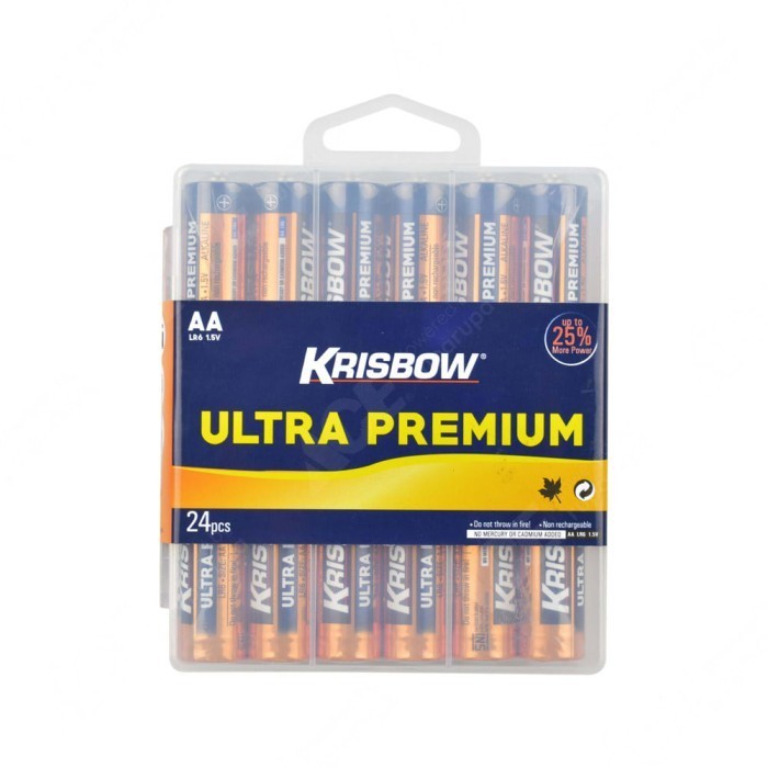 Jual Krisbow Baterai Ultra Alkaline Aa 24pcs | Shopee Indonesia