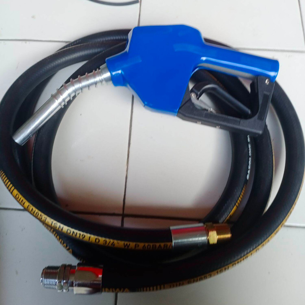 Jual SELANG SPBU / POM MINI PANJANG 5 METER + NOZZLE GUN OTOMATIS TYPE ...