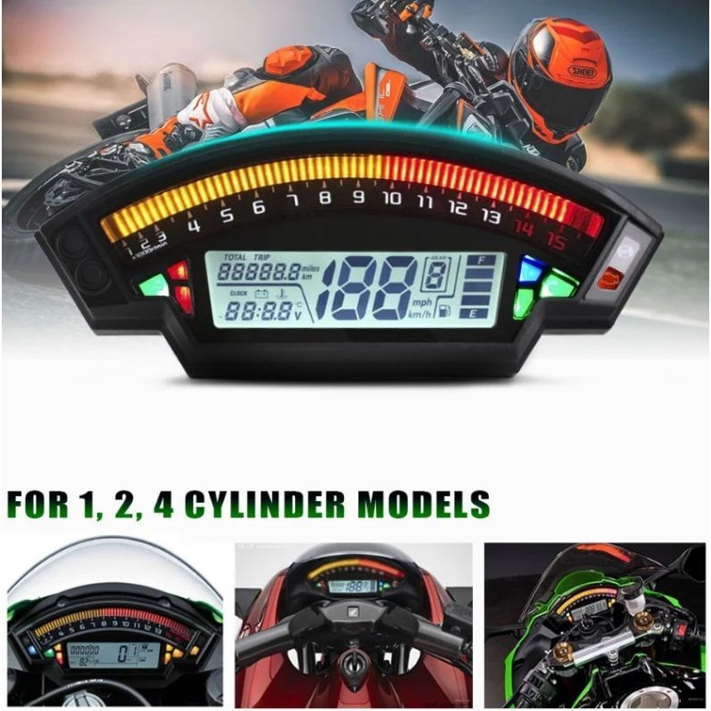 Jual speedometer spidometer digital universal all motor zx tipe ...