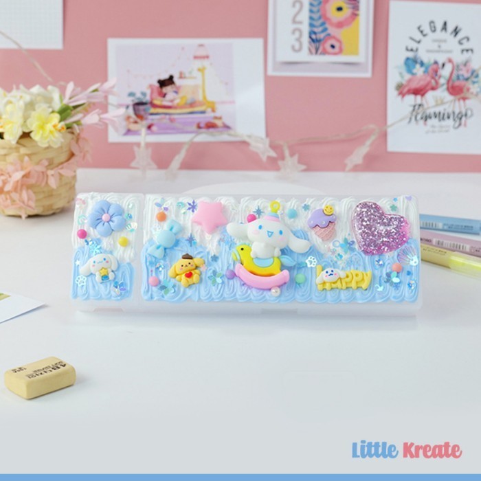 Jual DIY Cream Clay Pencil Case / Kotak Pensil Cream Glue Set Prakarya ...