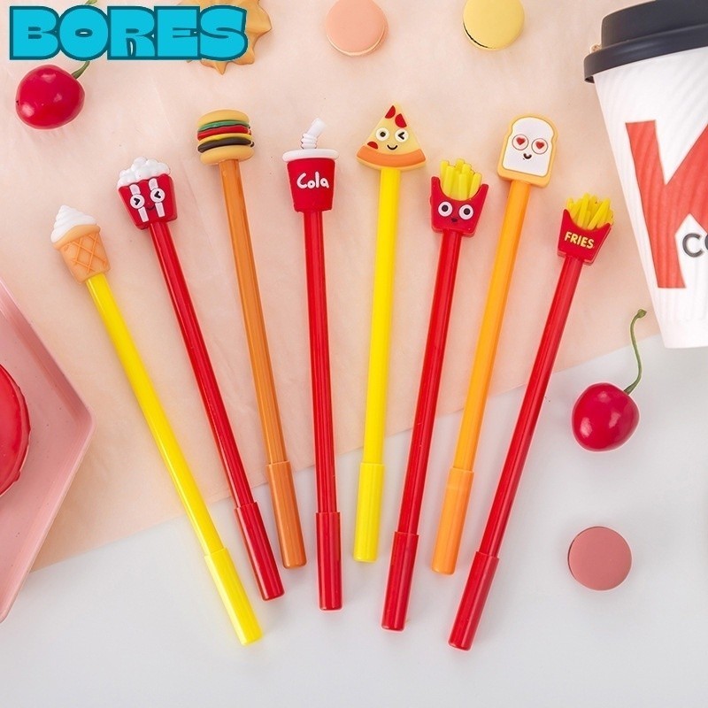 Jual BORES Pena Karakter Lucu Model Junk Food Burger Soda Cola French ...