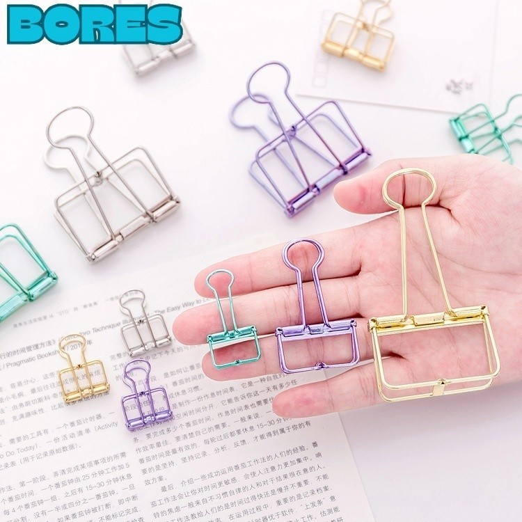 Jual BORES Penjepit Kertas Binder Clips Large Medium Small Office Study ...