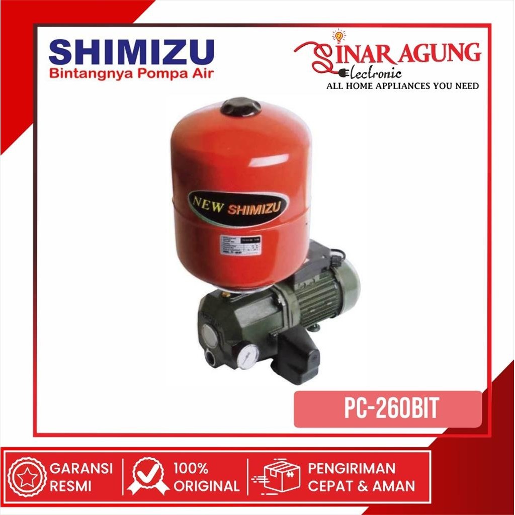 Jual SHIMIZU PC260BIT / PC-260BIT POMPA AIR / WATER PUMP - GARANSI RESMI | Shopee Indonesia
