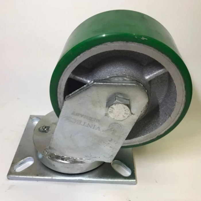 Jual Roda Pu Hijau Extra Heavy Duty 6 inch Hidup Vintech Germany ...