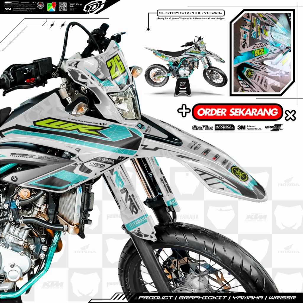 Jual TOSCA GRAPH SERIES !!! Custom Decals KLX, DTX , WR, CRF Supermoto ...