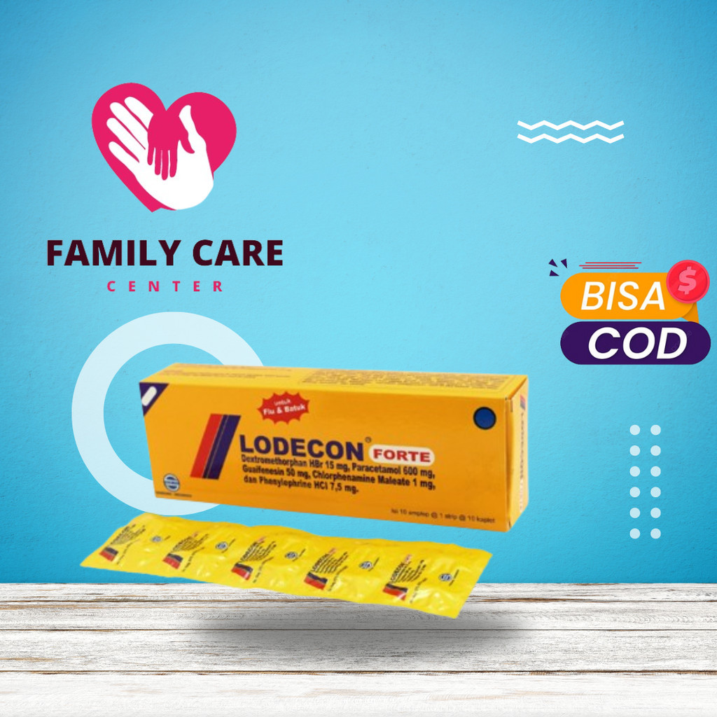 Jual Lodecon Forte 1 Strip 10 Kaplet / Batuk Flu / Lodekon Ludecon ...