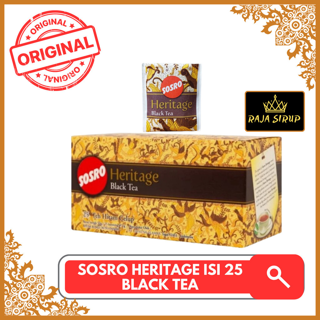 Jual Teh Sosro Celup Heritage Black Tea | Shopee Indonesia
