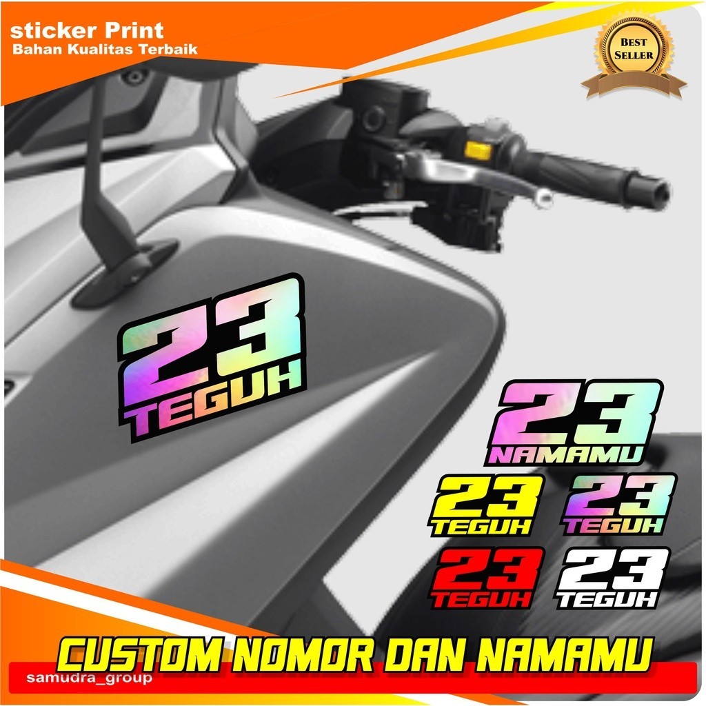Jual STICKER NOMOR CUTTING CUSTOM | Shopee Indonesia