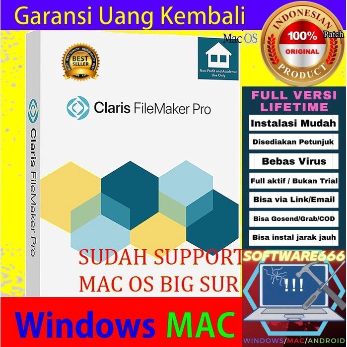 Jual Claris FileMaker Pro 19.3 FULL VERSION [Sudah Support BIG SUR] - SOFTWARE - APLIKASI PC ...