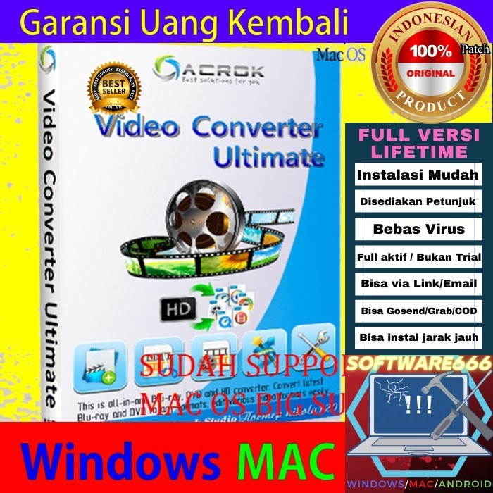 Jual Software Convert Format Video: Acrok Video Converter 7 [Mac ...