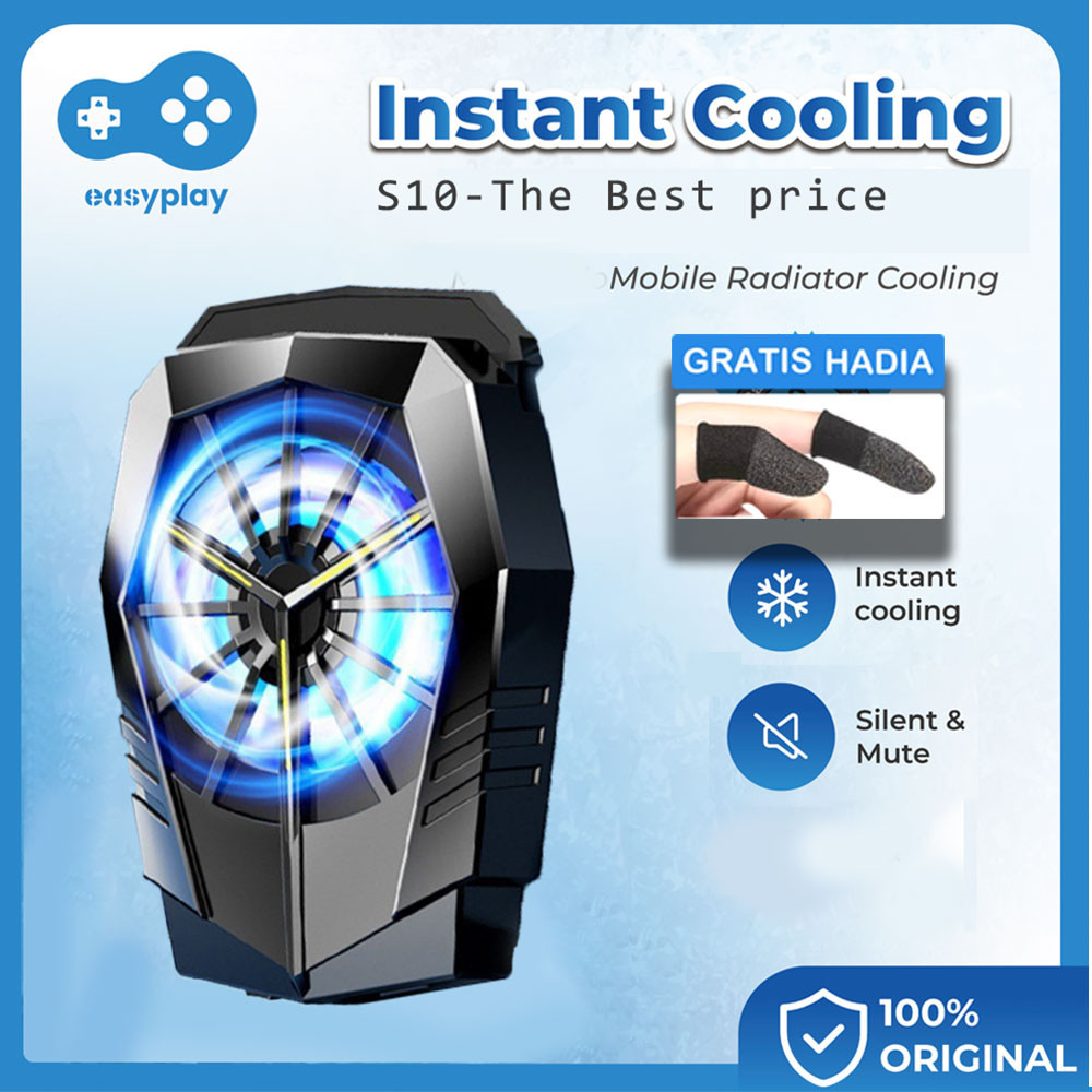 Jual Fan Cooler Radiator Pendingin HP Cooling Fan Gaming Blue Lightning ...