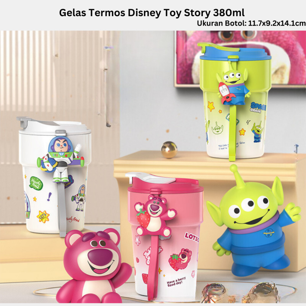 Jual Botol Minum Termos Tumbler Karakter Disney Toy Story Anak 316 304 Stainless Steel 380 mL ...