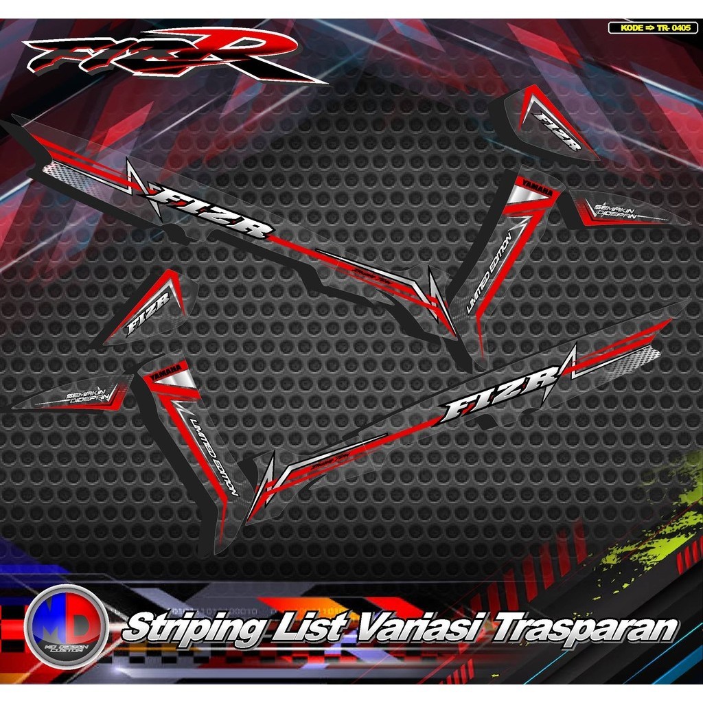 Jual (TR-0405) STRIPING FIZ R TTRANSPARAN TERBARU - STRIPING LIST ...