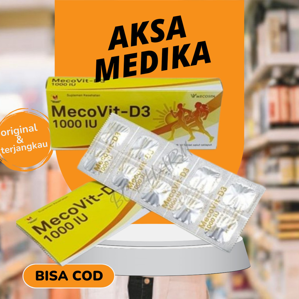Jual mecovit d3 1000iu hrg/strip isi 10 tablet -ORIGINALE | Shopee ...