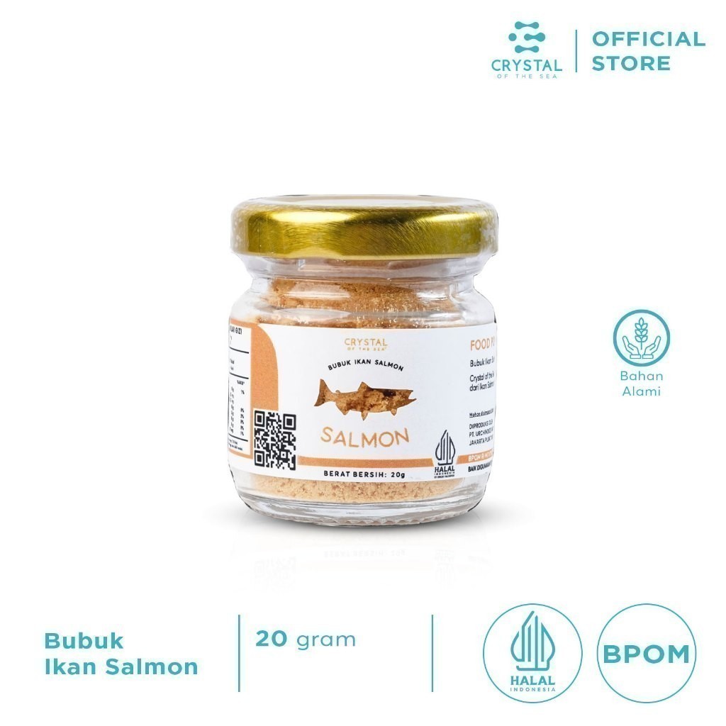 Jual CRYSTAL OF THE SEA Bubuk Ikan Salmon Halal BPOM 20GR Serbuk Tabur ...