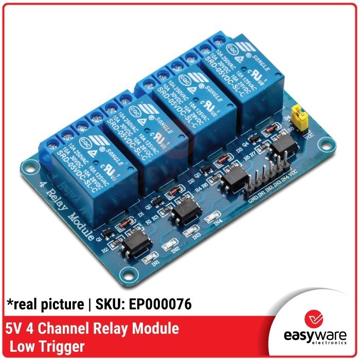 Jual DC99 RELAY MODULE 4 CHANNEL 5V RELAY MODUL | Shopee Indonesia