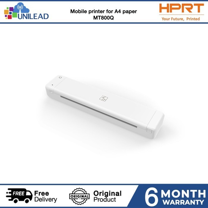 Jual Portable Bluetooth Printer / wireless printer A4 HPRT MT800 Original - Putih | Shopee Indonesia