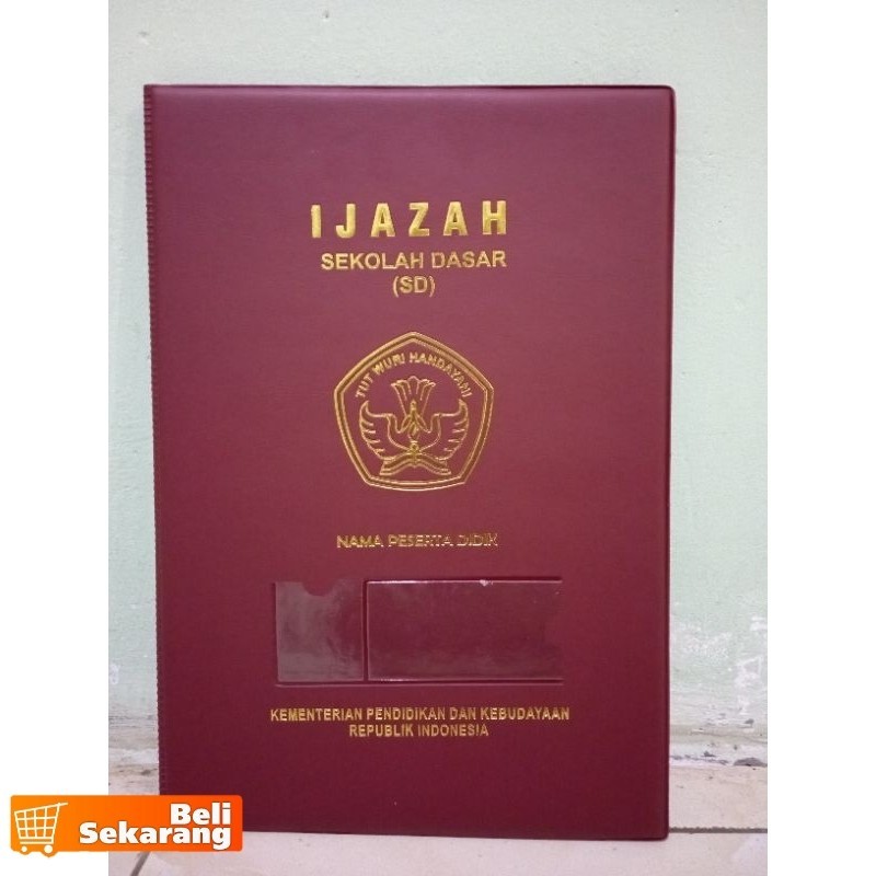Jual MAP IJAZAH/MAP IJASAH UNTUK JENGJANG SD WARNA MERAH MARUN/BAHAN ...