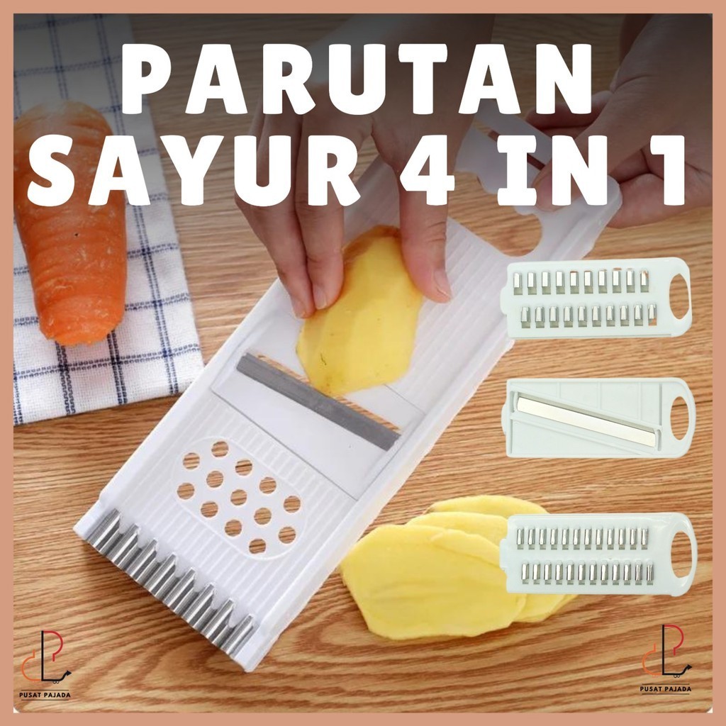 Jual Parutan Serbaguna 4IN1 Alat Parut Pemotong Sayur Buah Kentang ...
