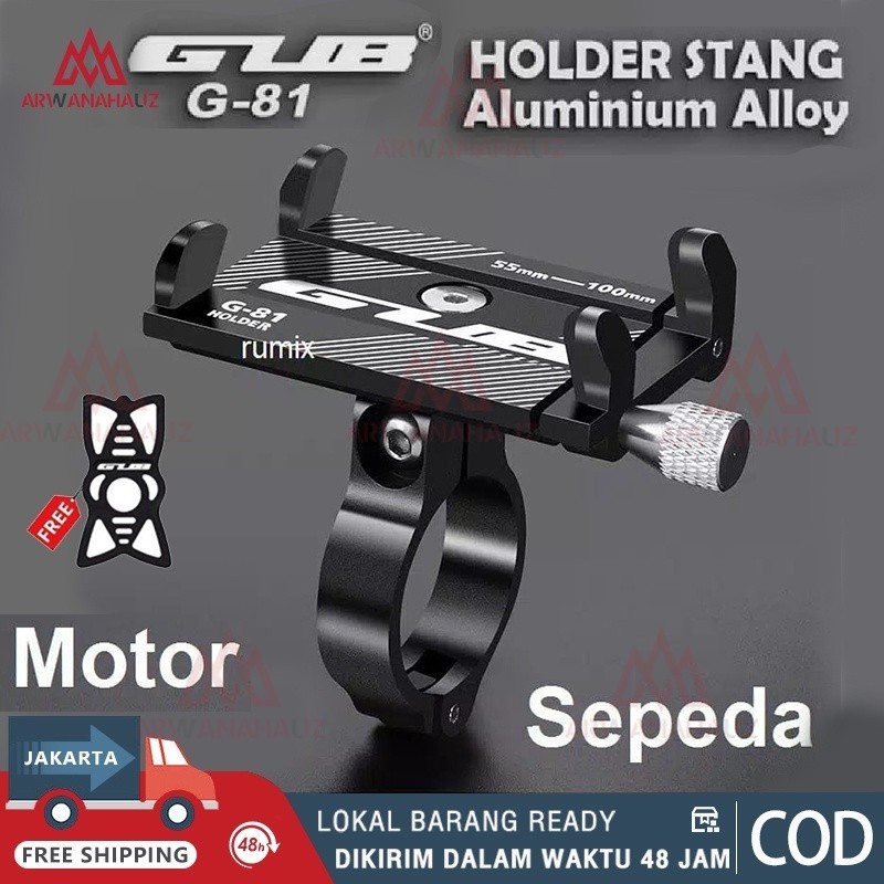 Jual GUB GUB G-81 Original Holder Hp Dudukan Ponsel Alumunium Aloy Holder Hp Sepeda Motor Stang ...