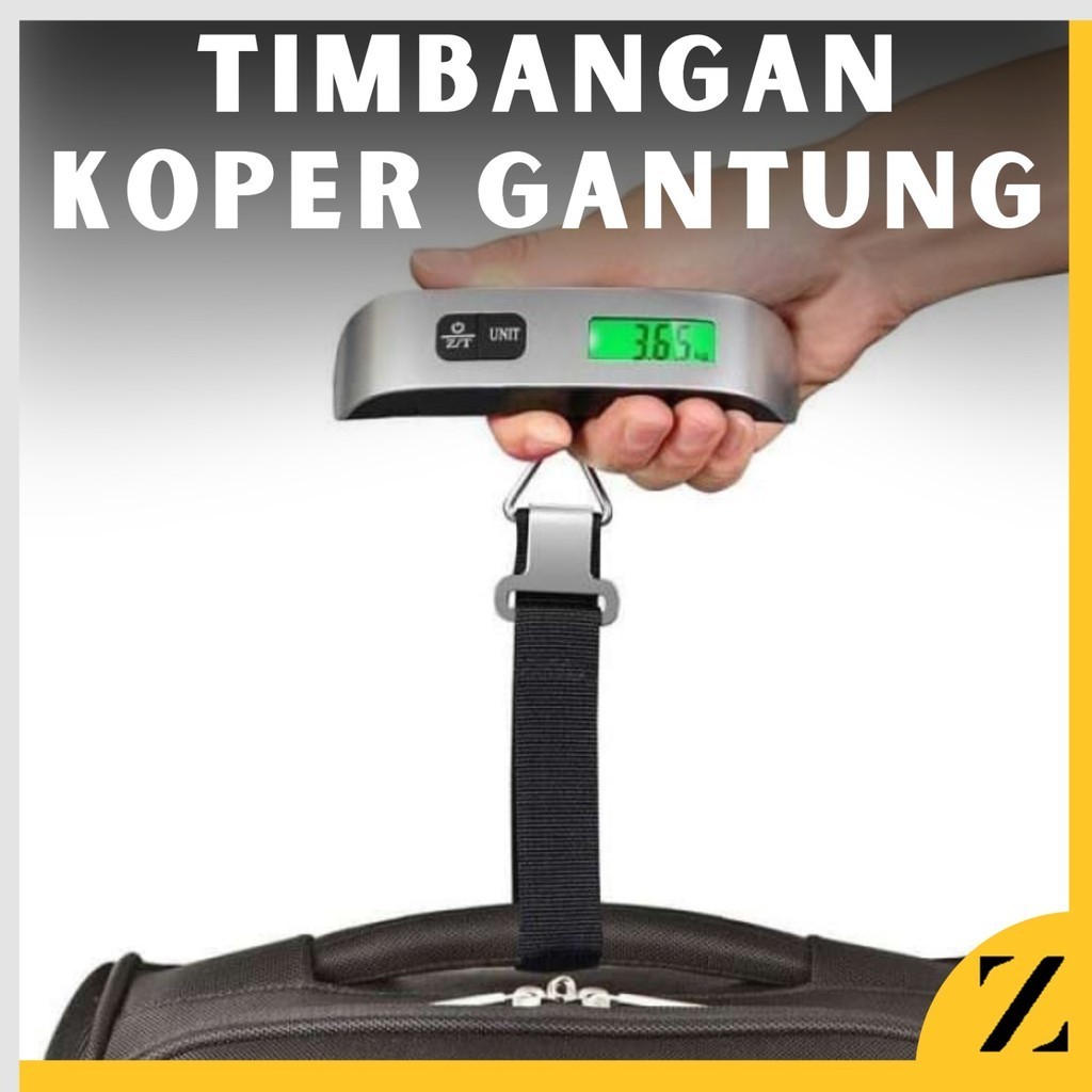 Jual Timbangan Koper Gantung Digital 50kg Electronic Luggage Scale Timbangan Bagasi Silver ...