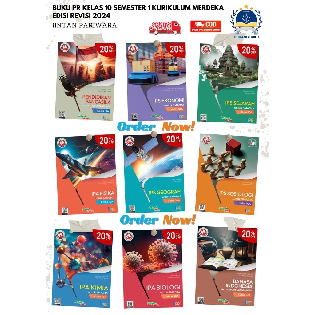 Jual Buku Pr/LKS Kurmer SMA Kelas 10 Semester 1 EDISI REVISI 2024 Kurikulum Merdeka Intan ...