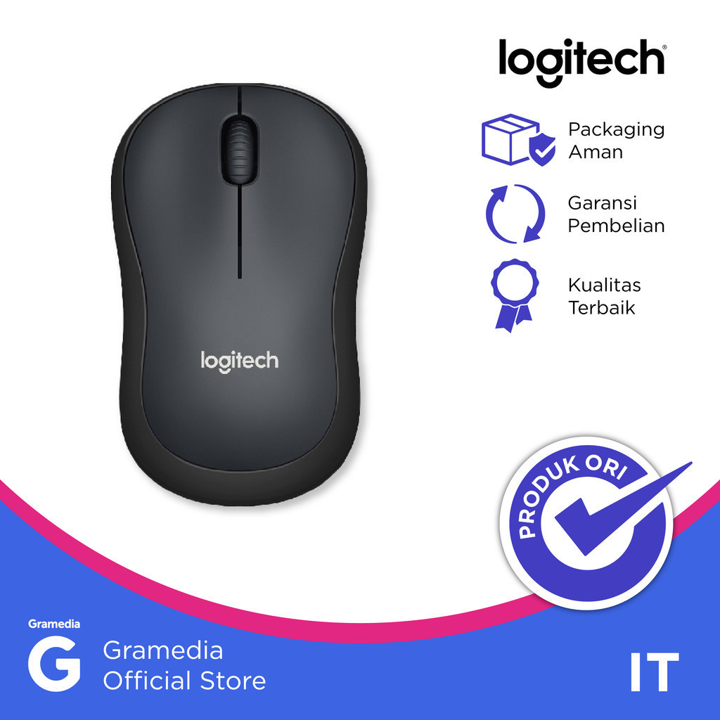 Jual Logitech M221 Silent Wireless Mouse - Charcoal | Shopee Indonesia
