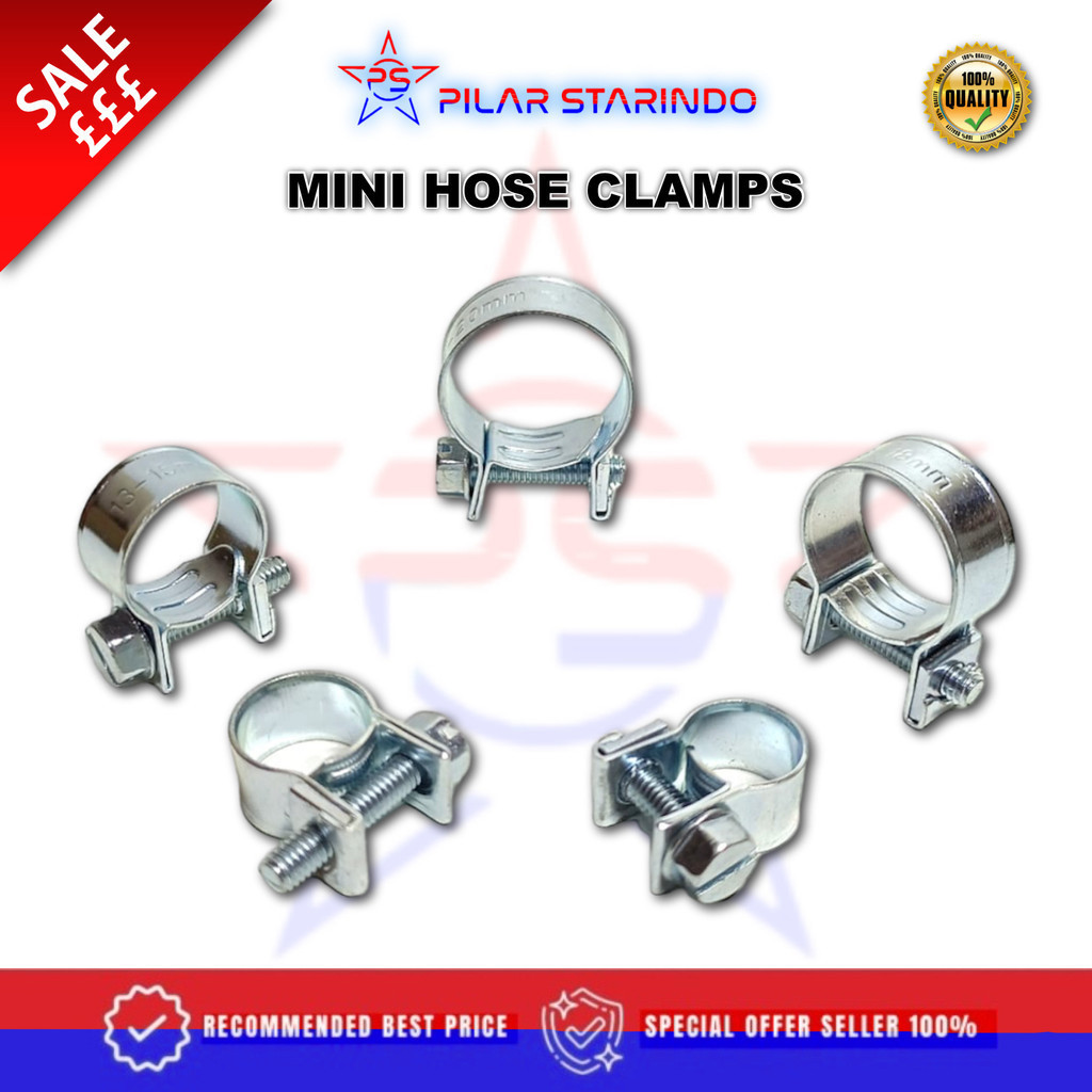 Jual PILAR IPW KLEM MINI HOSE CLAMPS KLEM SELANG AIR KOMPRESOR GAS ...