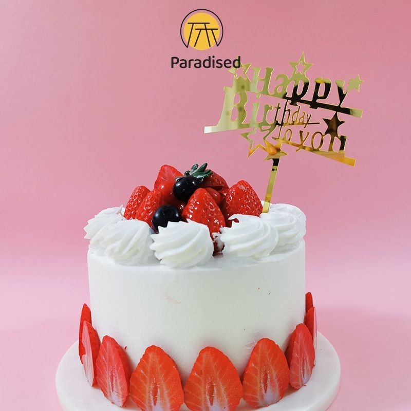 Jual 1Pcs cake topper/hiasan kue ultah Selamat/ulang tahun Tusukan ...