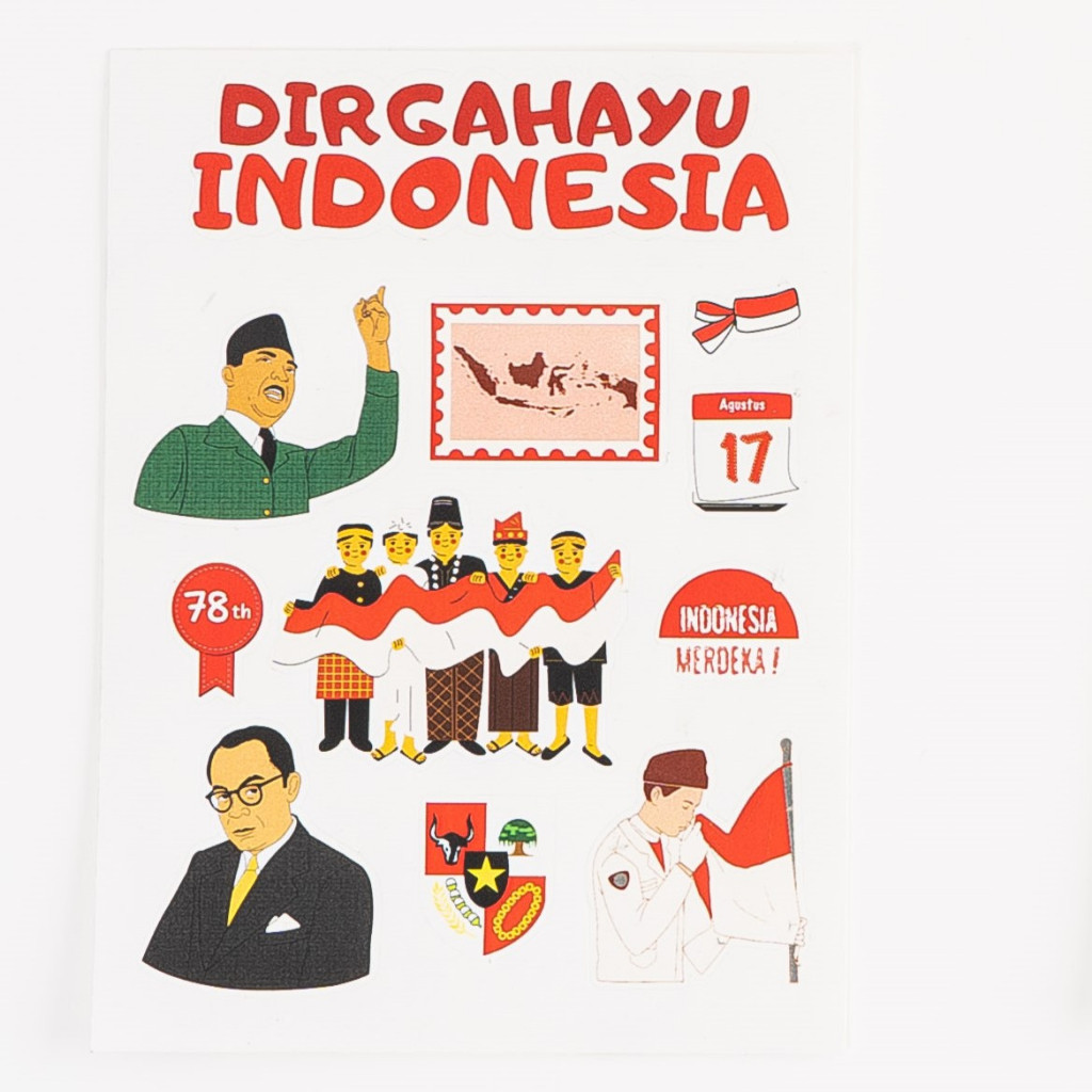 Jual Stiker / Sticker Scrapbook Kemerdekaan HUT RI 17 Agustus | Shopee ...
