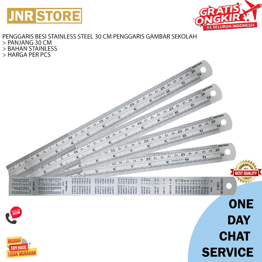 Jual PENGGARIS BESI STAINLESS STEEL 30 CM PENGGARIS GAMBAR SEKOLAH ...