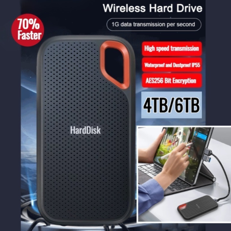 Jual 【COD+Kirim Dalam 24 Jam】SanDisk Portable SSD E30 64GB/Hard Drive Seluler Solid State ...