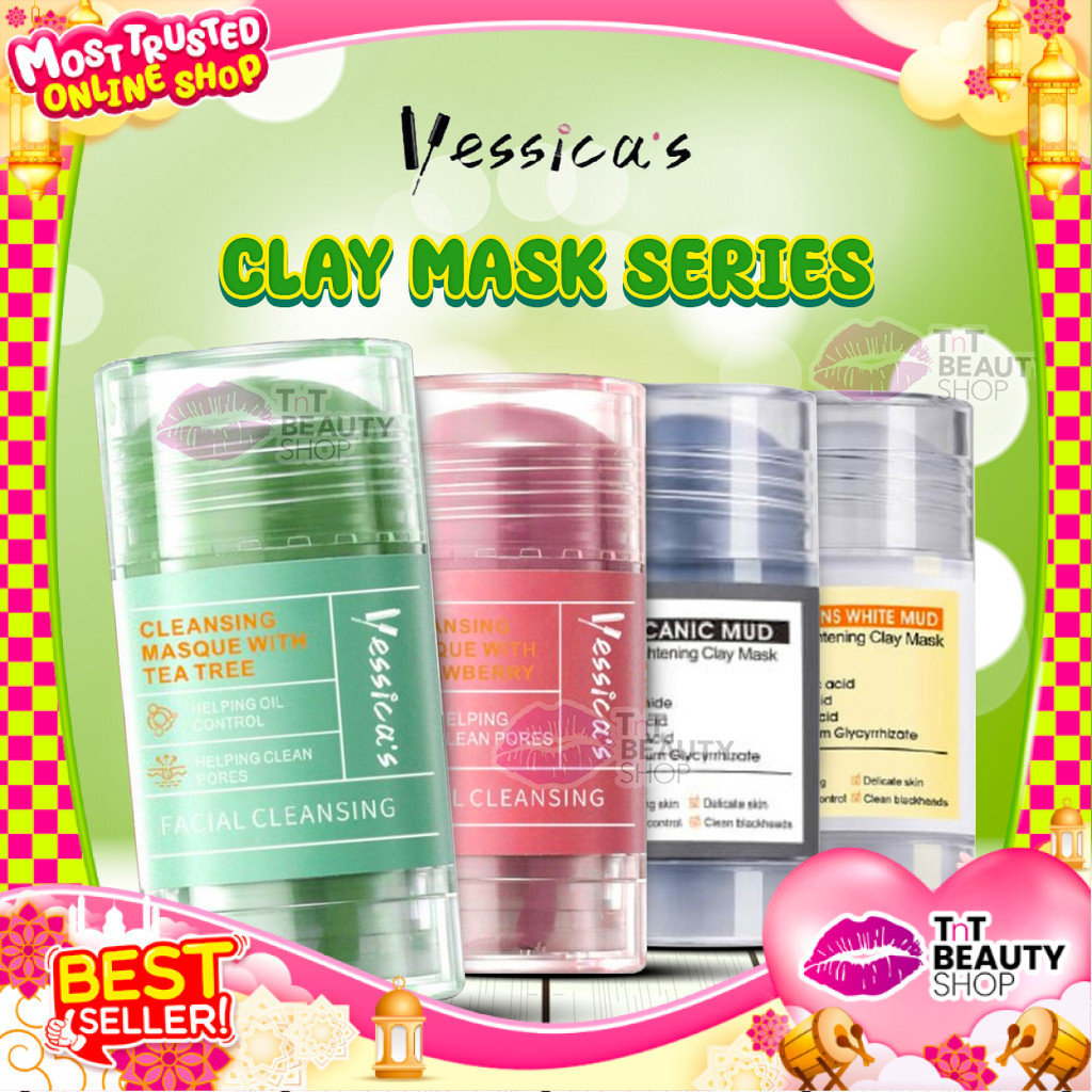 Jual Yessica Tea Tree & Strawberry Anti Pore - Acne Clay Stick Mask ...