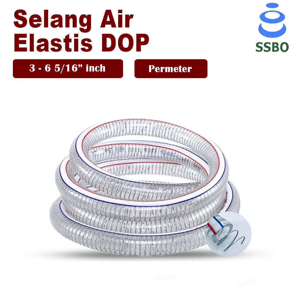 Jual SSBO Selang Bening Kawat Spiral PVC Steel Wire Spring Hose Per 1 ...