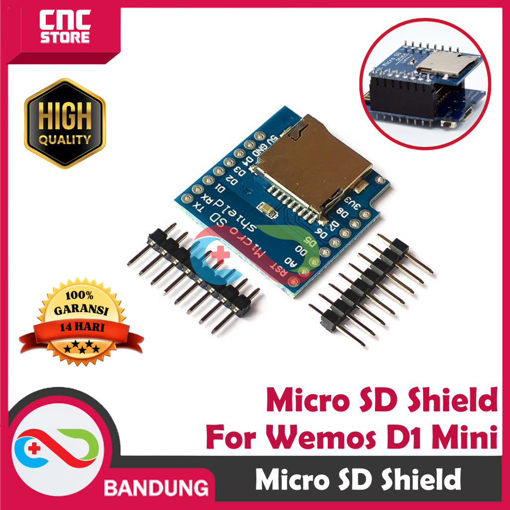 Jual MICROSD MICRO SD SHIELD FOR WEMOS D1 MINI | Shopee Indonesia