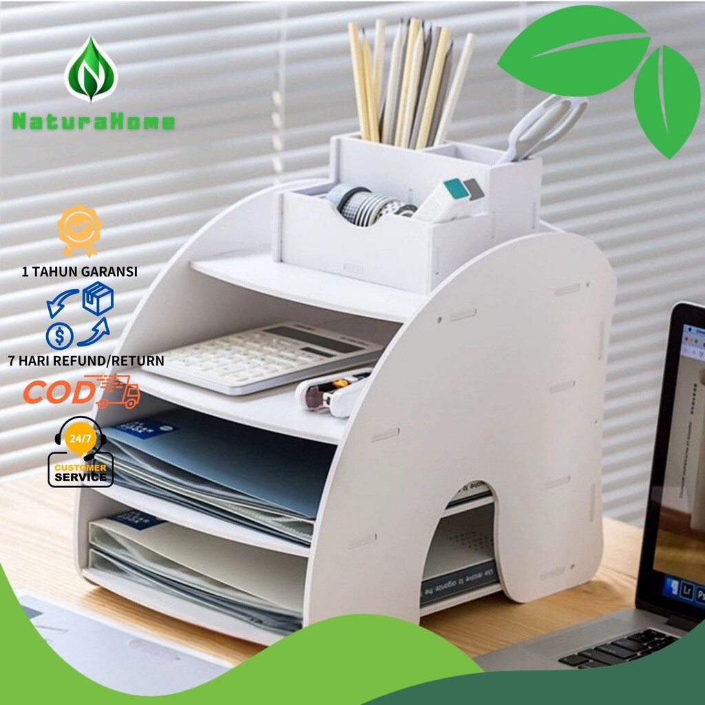 Jual NaturaHome - Rak Multi-Lapis Tempat Penyimpanan File Rak Dokumen ...