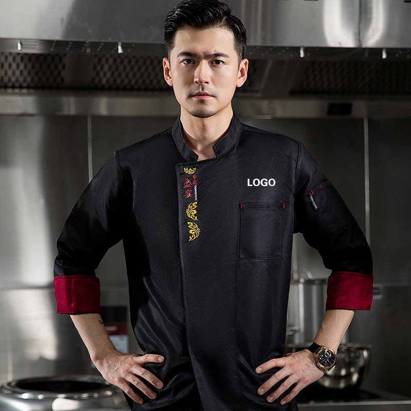 Jual Chef Uniform For Men Women Jacket Cooking Clothes Kitchen Western ...