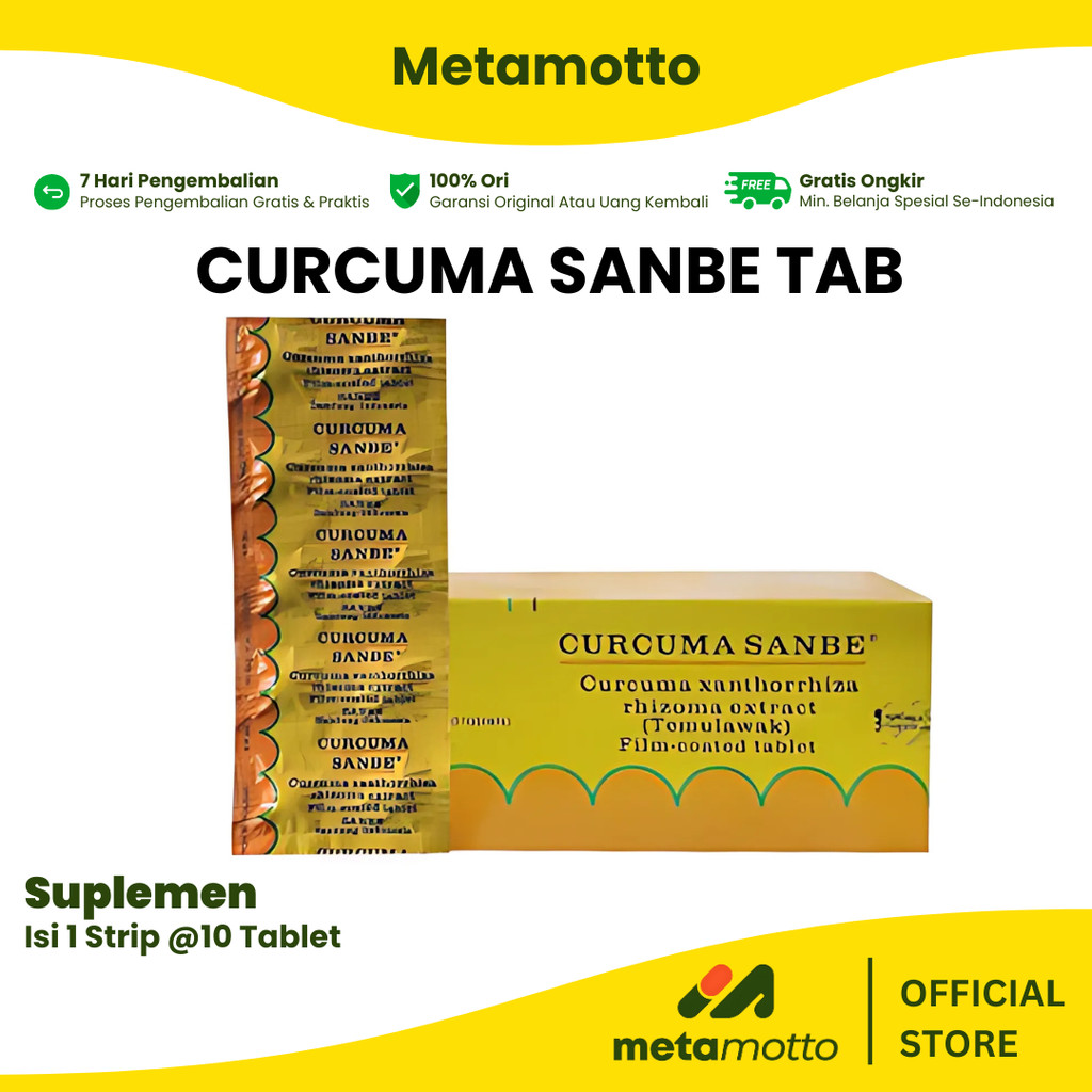 Jual CURCUMA SANBE Tablet 10 Tablet Penambah Nafsu Makan Obat Penggemuk ...
