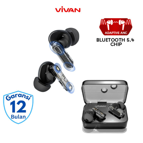 Jual VIVAN TWS Space T1 | ANC Active Noise Cancelling | IPX5 ...