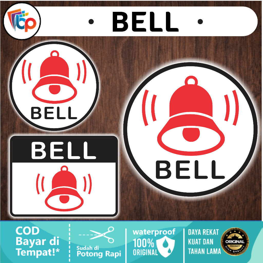Jual Stiker Bell Sticker Tekan BELL Pintu | Shopee Indonesia