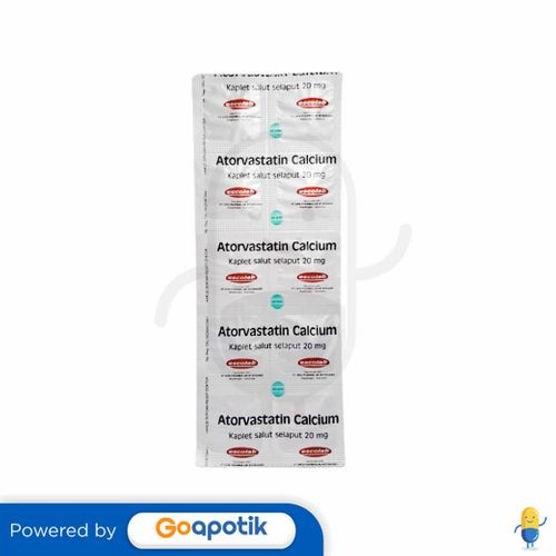 Jual Atorvastatin Calcium Dipa 20 Mg Strip 10 Kaplet | Shopee Indonesia